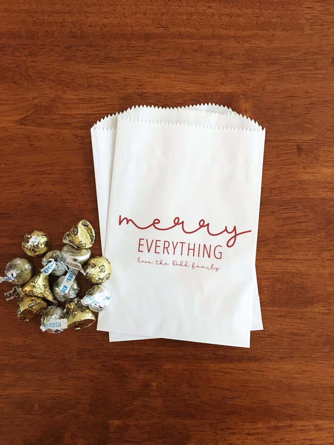 Christmas Treat Bags LINED - Christmas Cookie Bags, Gift Bags, Candy ...