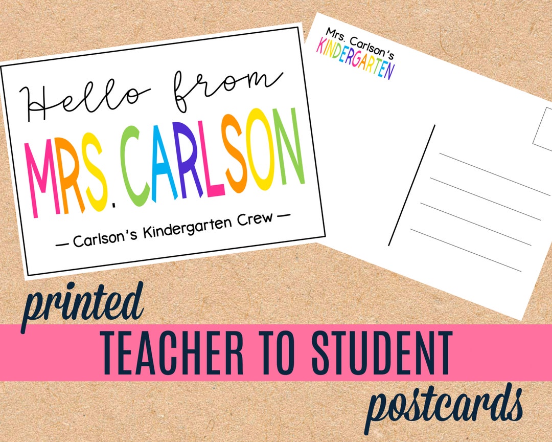 Welcome Postcards to New Students - Teacher Letters to Class - Teacher ...
