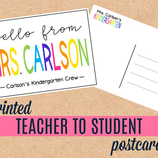 Welcome Back to School Postcard - Etsy