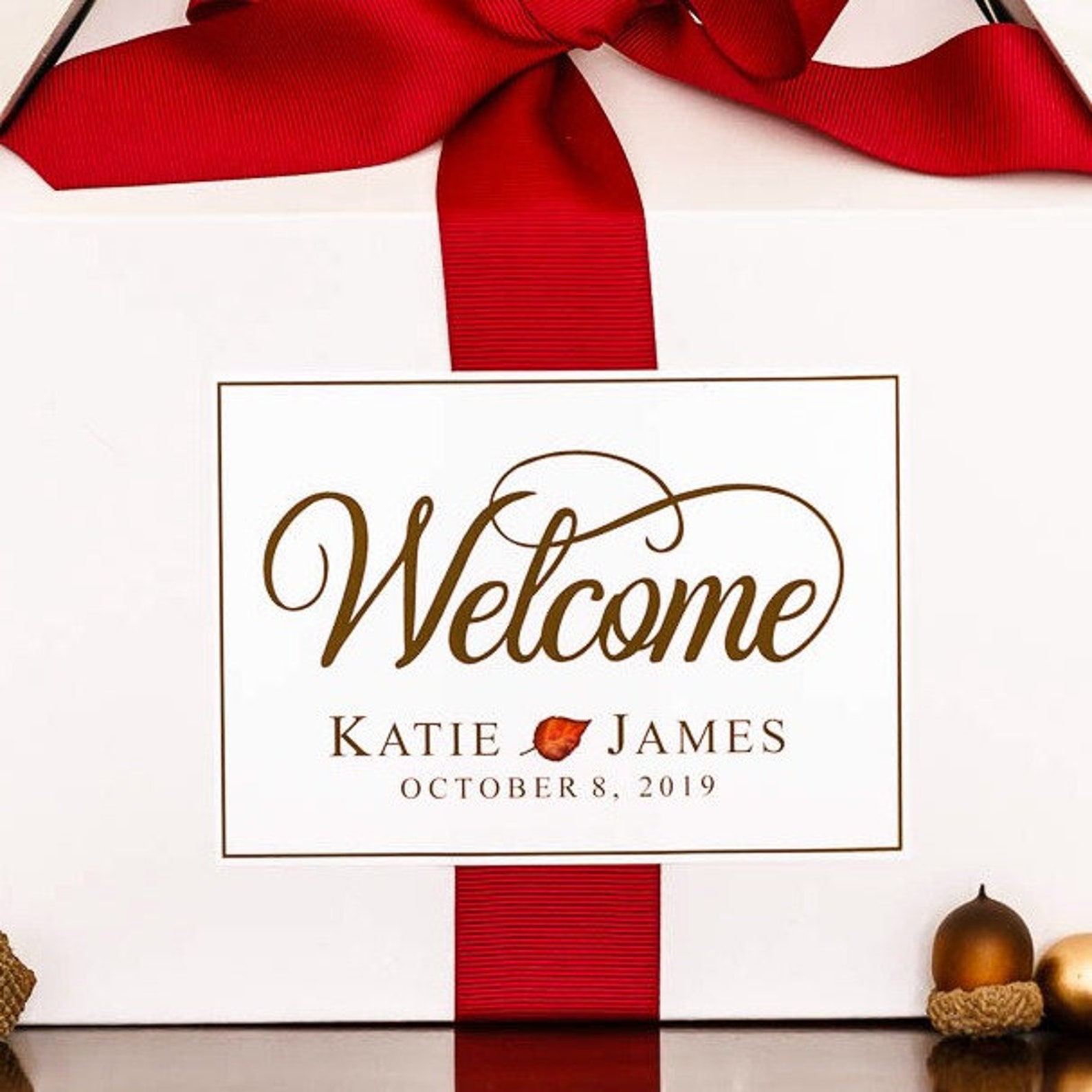 Large Fall Wedding Welcome Boxes for Guests Hotel Welcome - Etsy