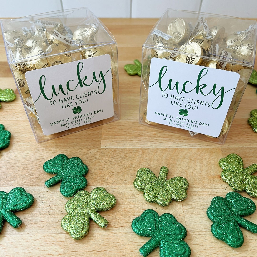 St Patrick's Day Candy Gift Boxes - Personalized Gifts for Clients ...