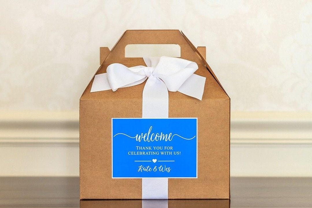 Personalized Wedding Welcome Box Sets for Hotel Guests - Out of Town ...