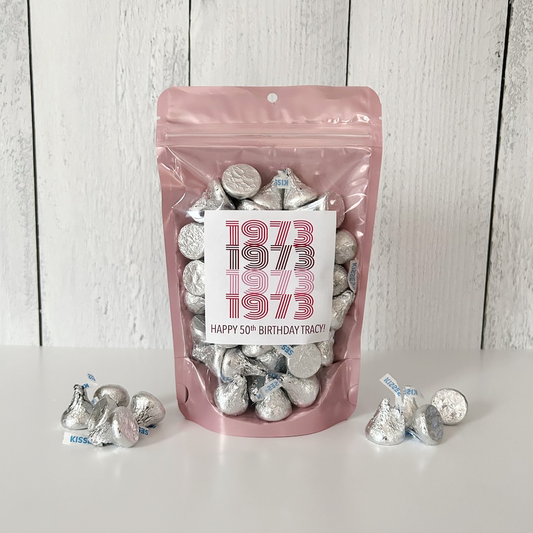 Party Favors for Adult Birthdays - Candy, Treat, Popcorn Bags - 40th ...