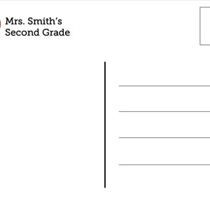 PRINTED Teacher Postcards to Students - Personalized Postcards for ...