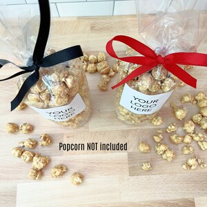 Logo Popcorn Bags & Ribbon Wedding Popcorn Bags Small Business, Real ...