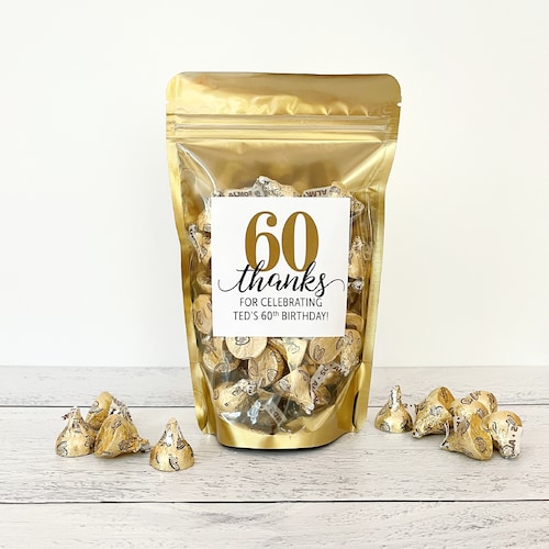 Birthday Party Favor Bags Milestone Birthday Candy Treat - Etsy