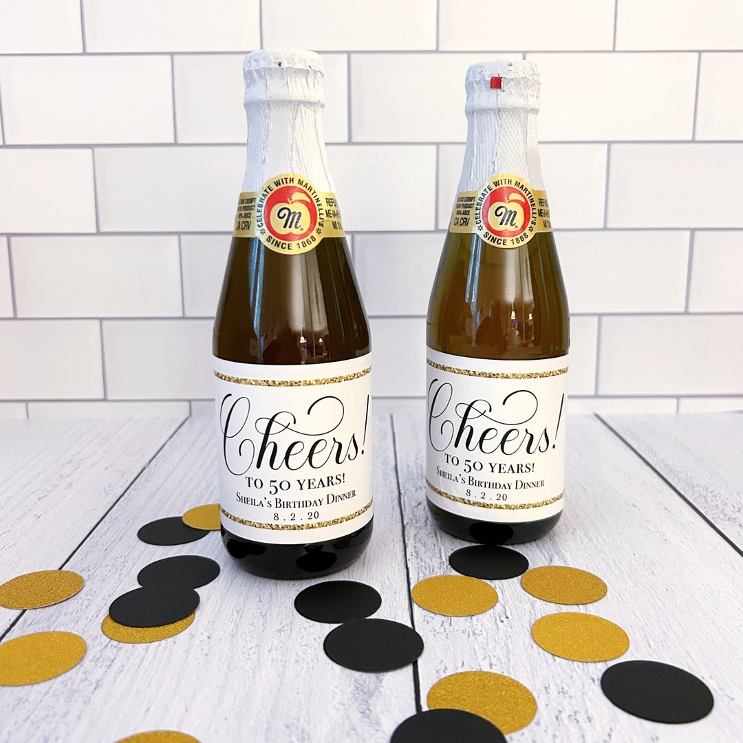 Personalized Mini Apple Cider Bottle Labels - Wedding & Party Favors - Etsy