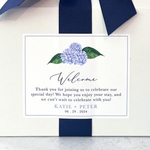 Hydrangea Wedding Welcome Boxes for Hotel Guests Summer Wedding Welcome ...