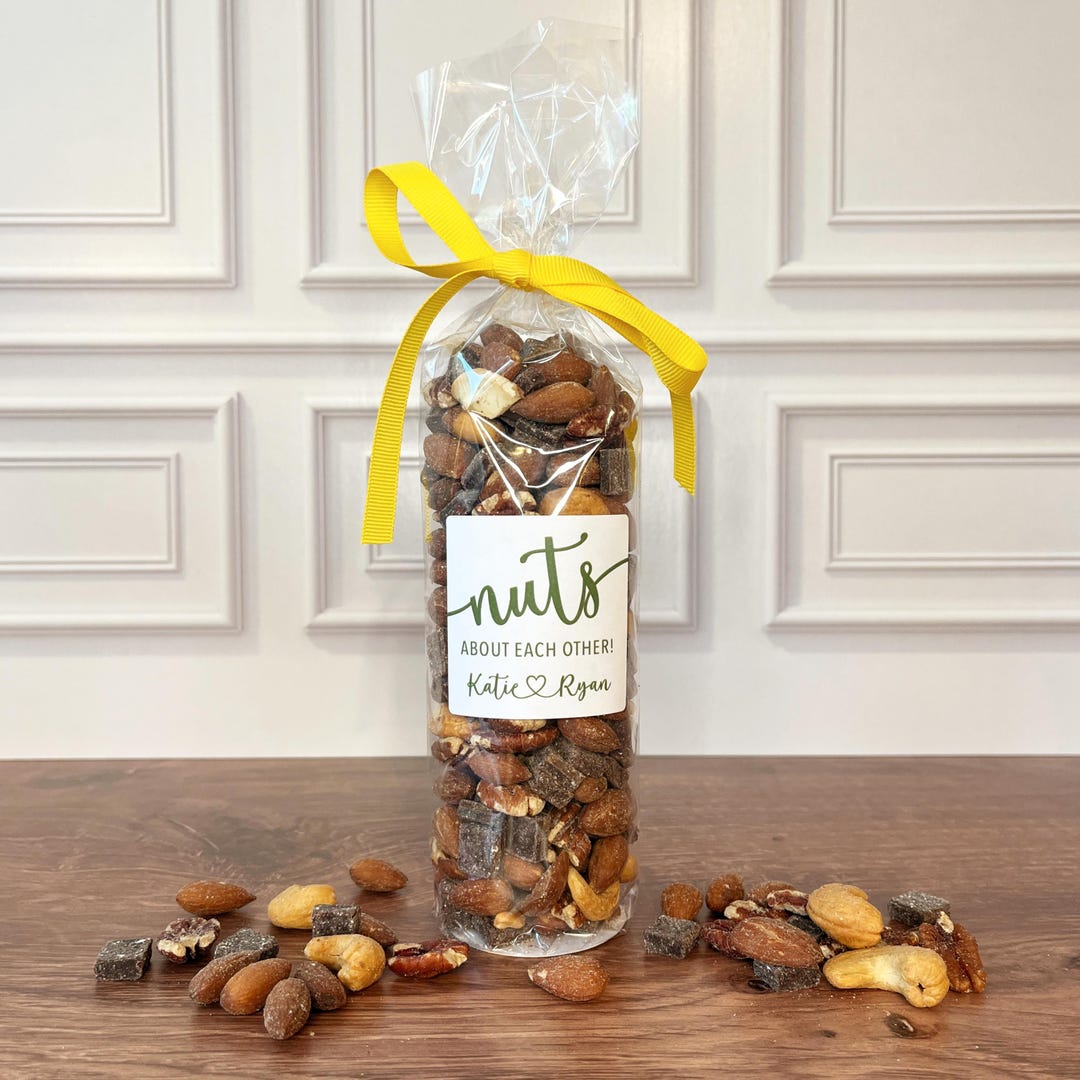 Nuts About Each Other Bags & Ribbon - Wedding Favors for Guests - Bags ...