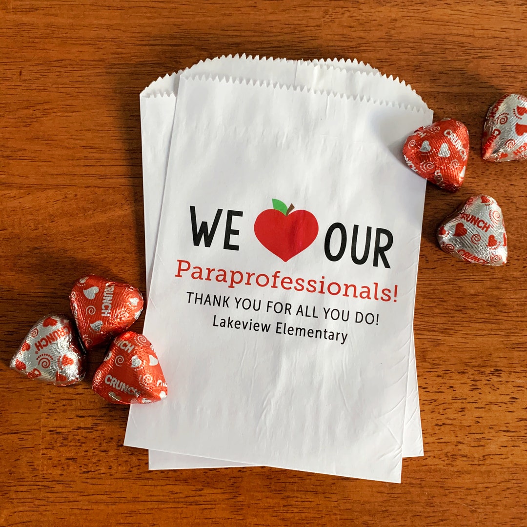 Paraprofessional Gift Bags - Paraprofessional Appreciation Day Ideas ...