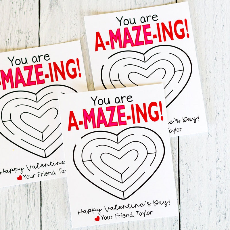 Maze Valentine - Etsy
