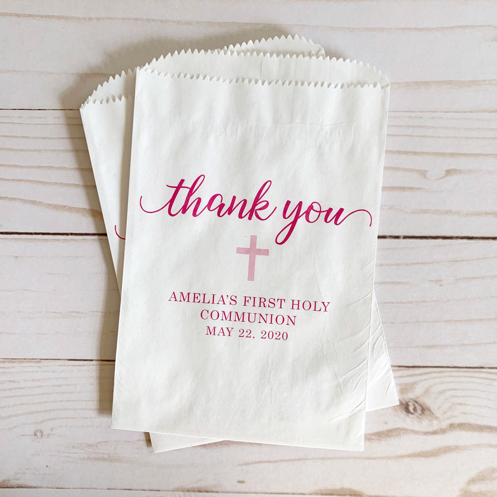 LINED First Communion Favor Bags First Holy Communion - Etsy