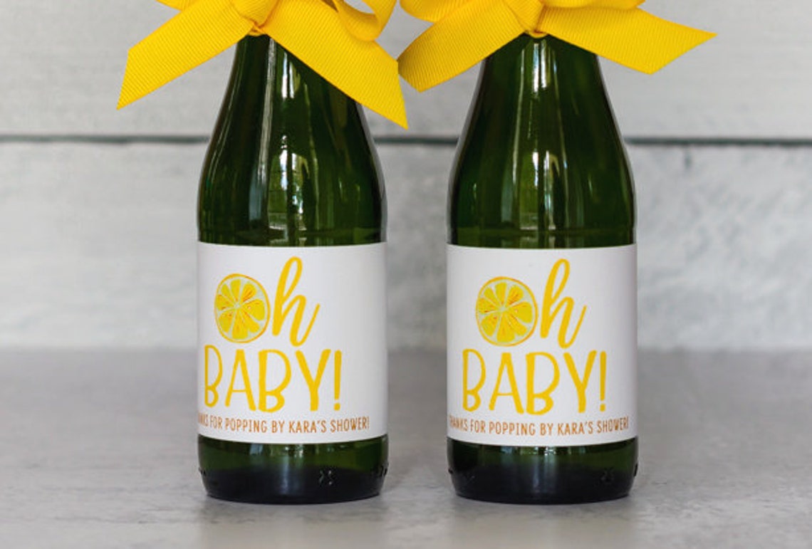 Lemon Baby Shower Favors for Guests Lemon Theme Baby Shower | Etsy