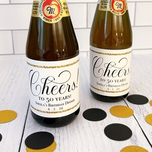 Personalized Mini Apple Cider Bottle Labels - Wedding & Party Favors - Etsy