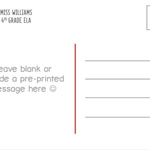 Bitmoji Teacher Postcards for Students - Student Post Cards - Teacher ...