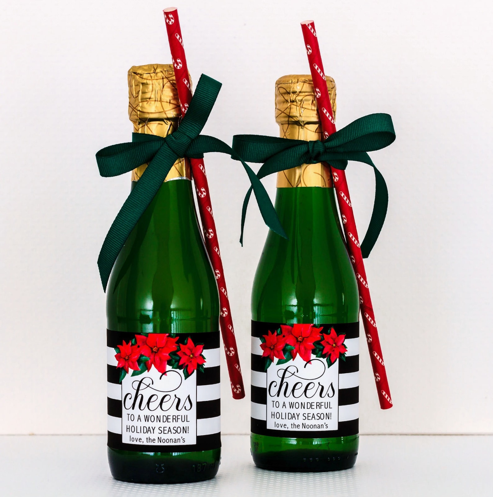 Personalized Christmas Party Favors Holiday Mini Champagne - Etsy