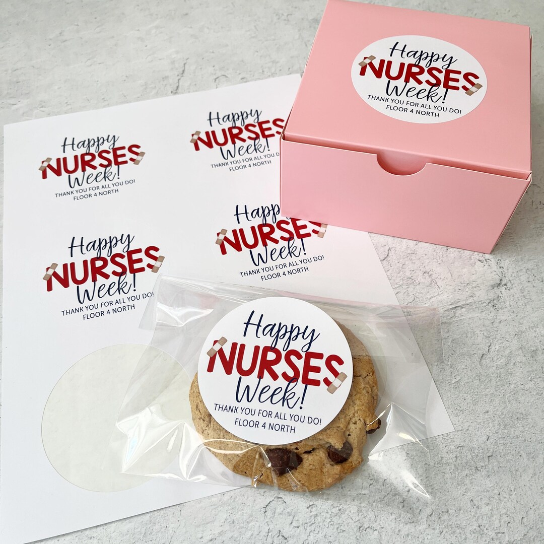 PRINTED Nurses Week Stickers - Nurses Appreciation Day Gift Labels ...