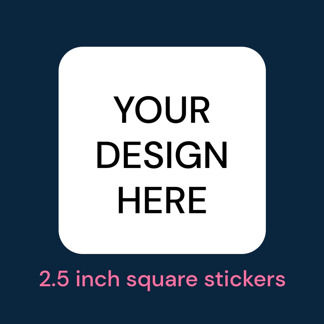 Square Stickers 2.5 Inch - Etsy