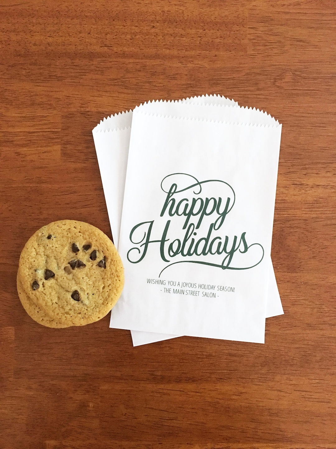 Personalized Christmas Treat Bags LINED - Cookie Bags, Candy Bags ...