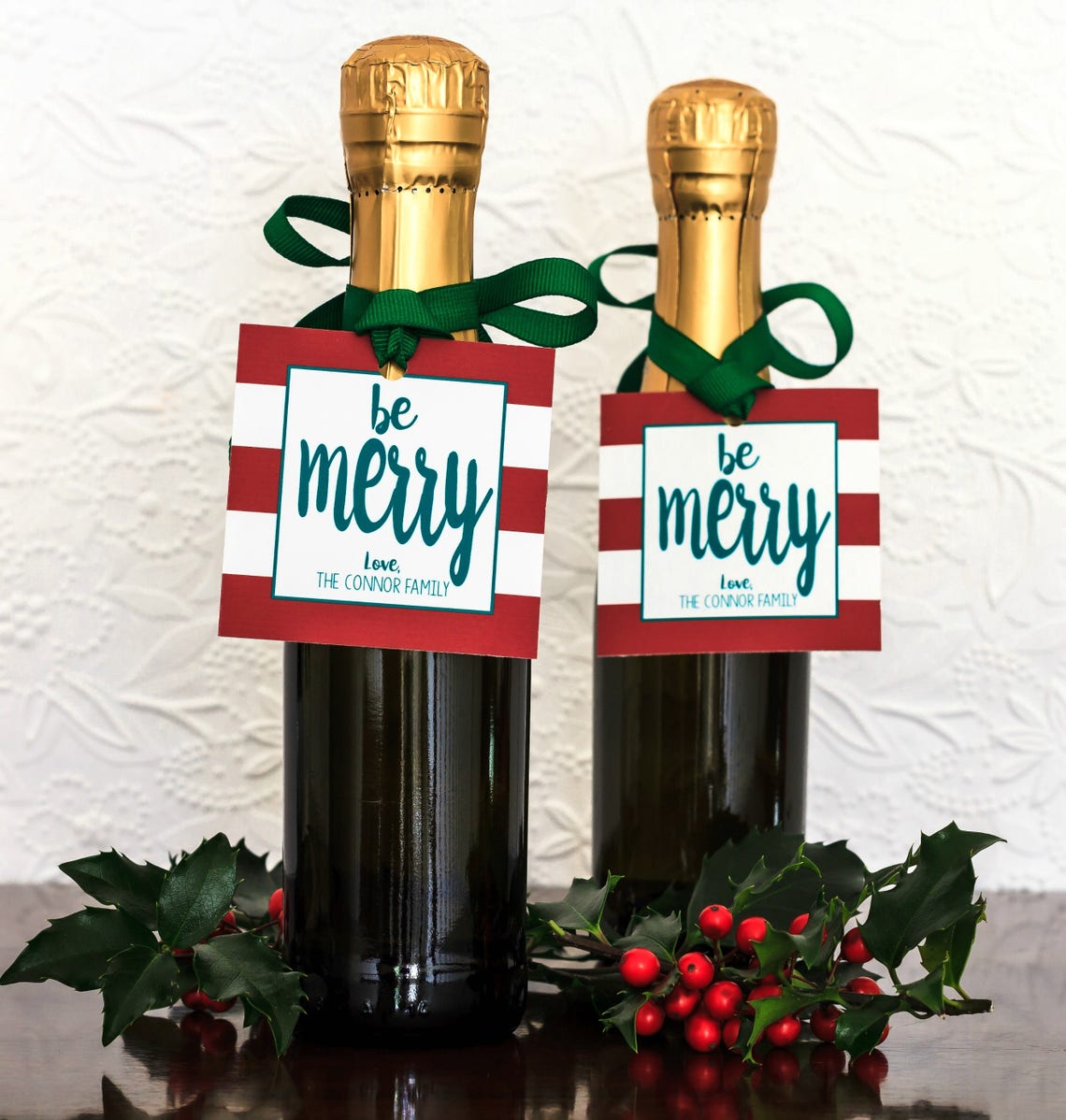 Christmas Gift Tags & Ribbon Holiday Party Favor Christmas - Etsy