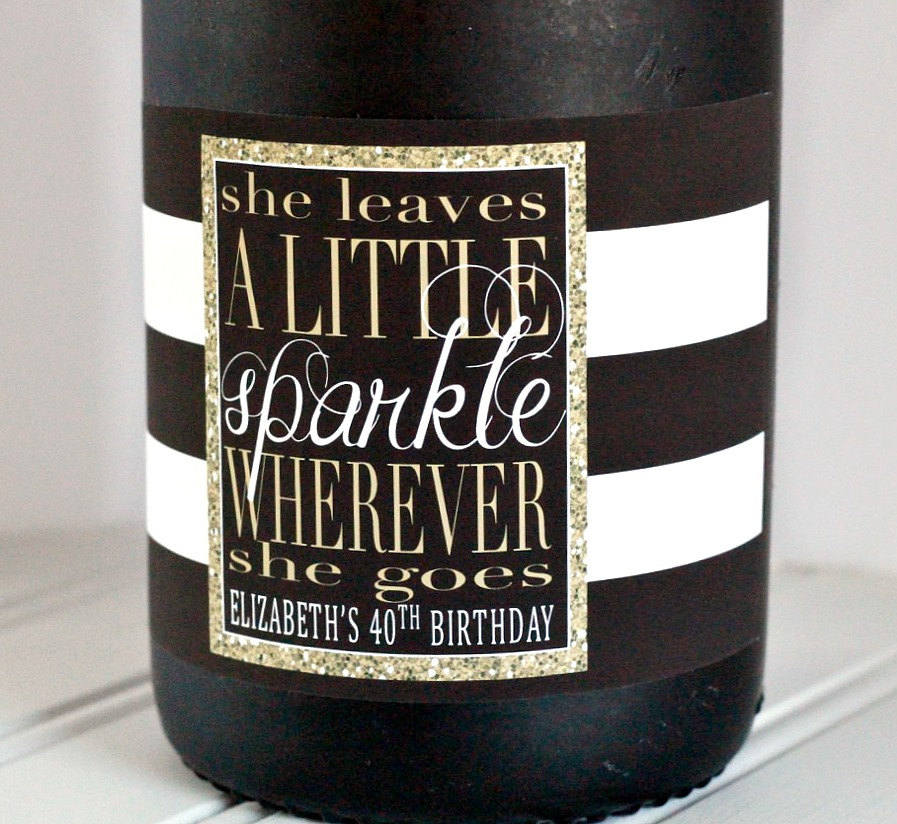 Bachelorette Champagne Label Gold Bachelorette Party | Etsy