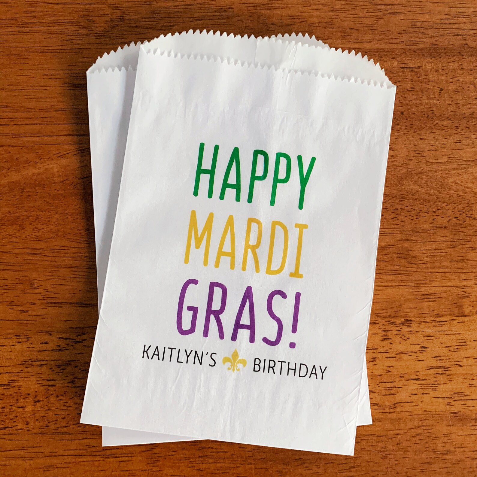 Mardi Gras Party Favor Bags Custom Mardi Gras Themed - Etsy