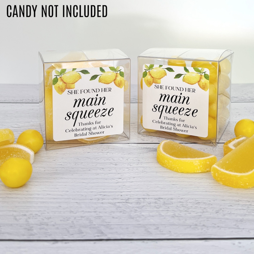 She Found Her Main Squeeze Bridal Shower Favor Boxes - Lemon Wedding ...