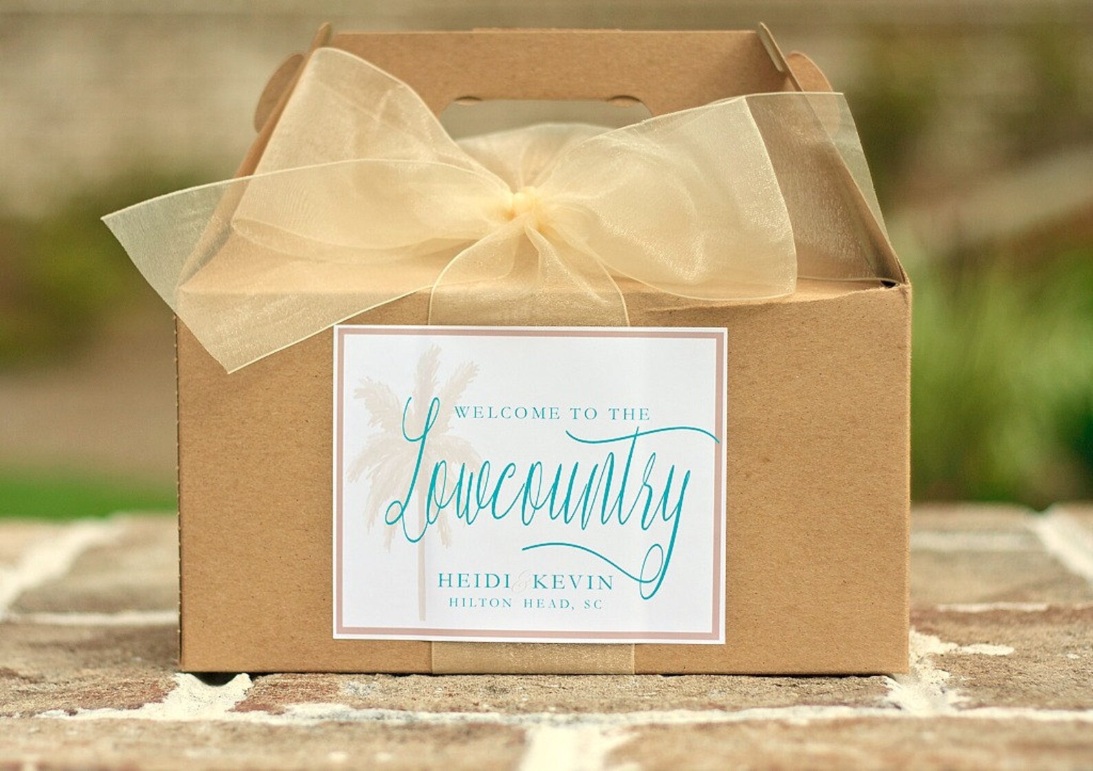Lowcountry Personalized Wedding Welcome Bag Stickers - Printed 4x5 ...