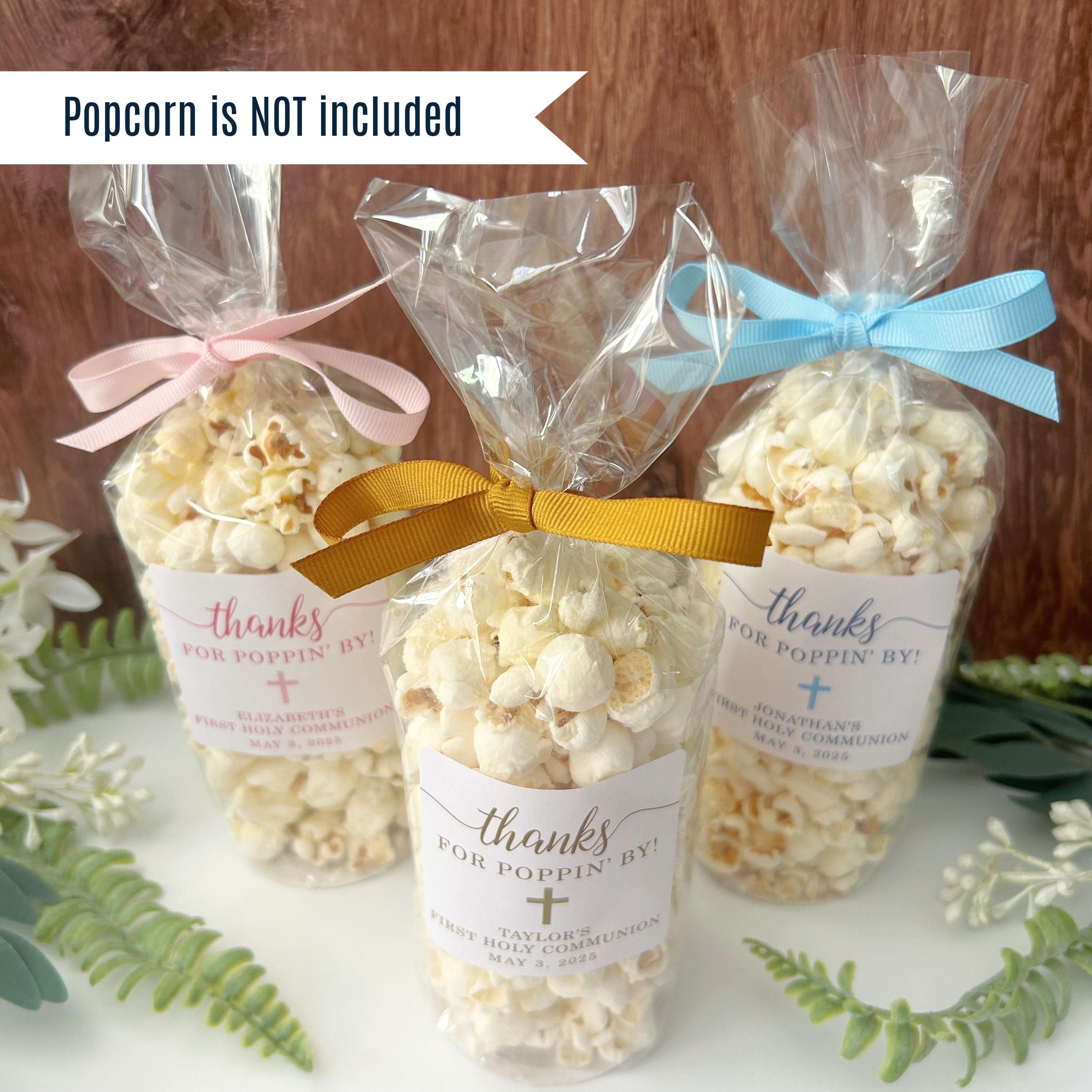 Communion Popcorn Bags & Ribbon - First Holy Communion, Baptism ...