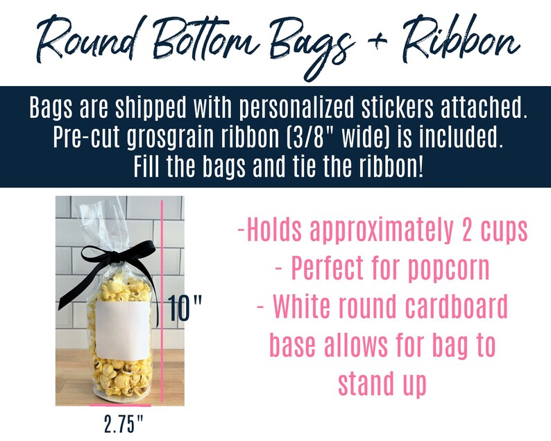 Appreciation Week Popcorn Bags & Ribbon for Teachers - Etsy