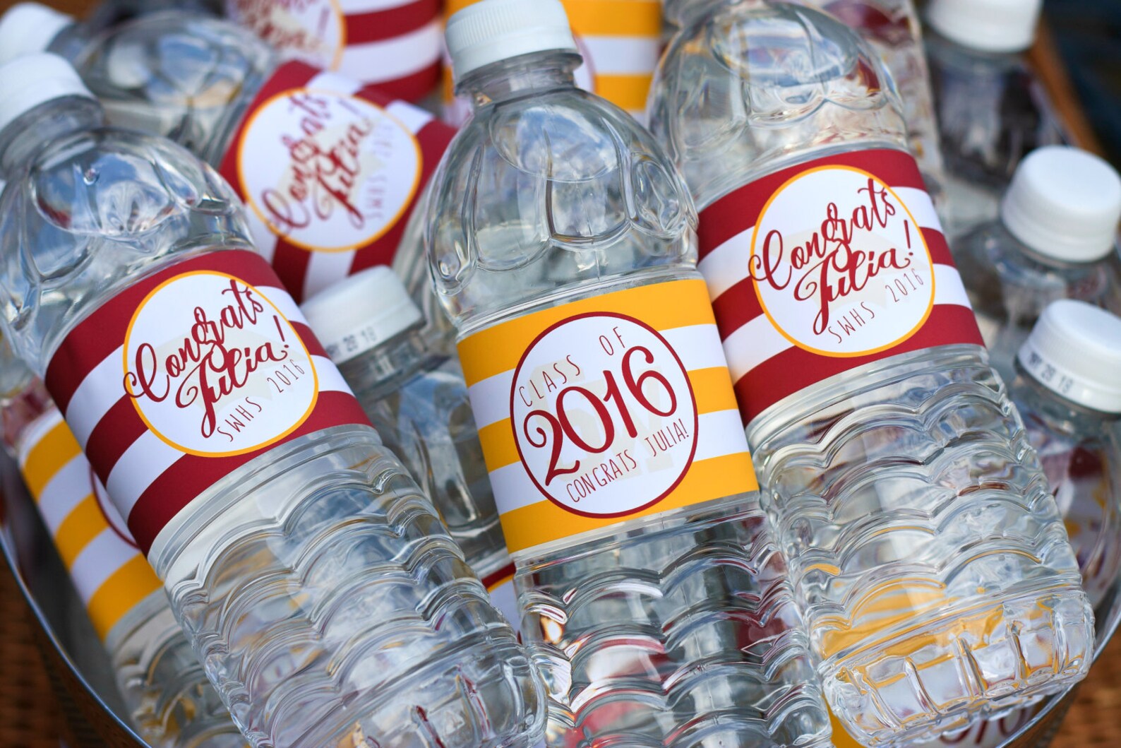 Graduation Water Bottle Labels College & High School Graduation Party ...