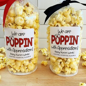 Nurses & CNA Week Popcorn Bags and Ribbon 2025 Nurse Appreciation Week ...