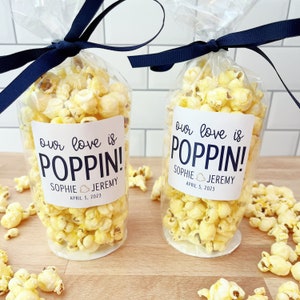 Wedding Popcorn Bags & Ribbon Our Love is Poppin Party Favors for ...