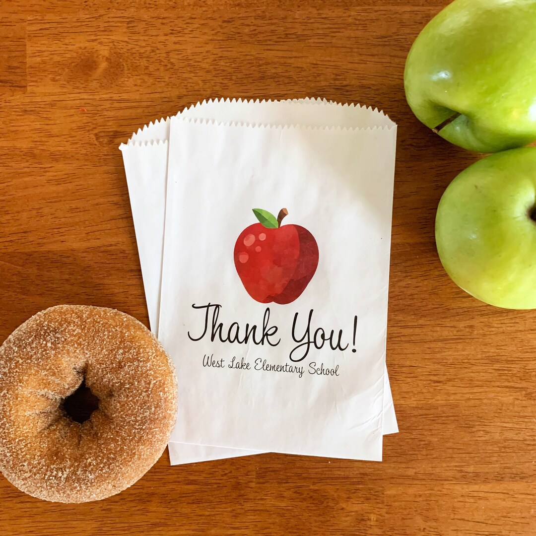 Teacher Appreciation Week Treat Bags LINED - Teacher Appreciation Gift ...