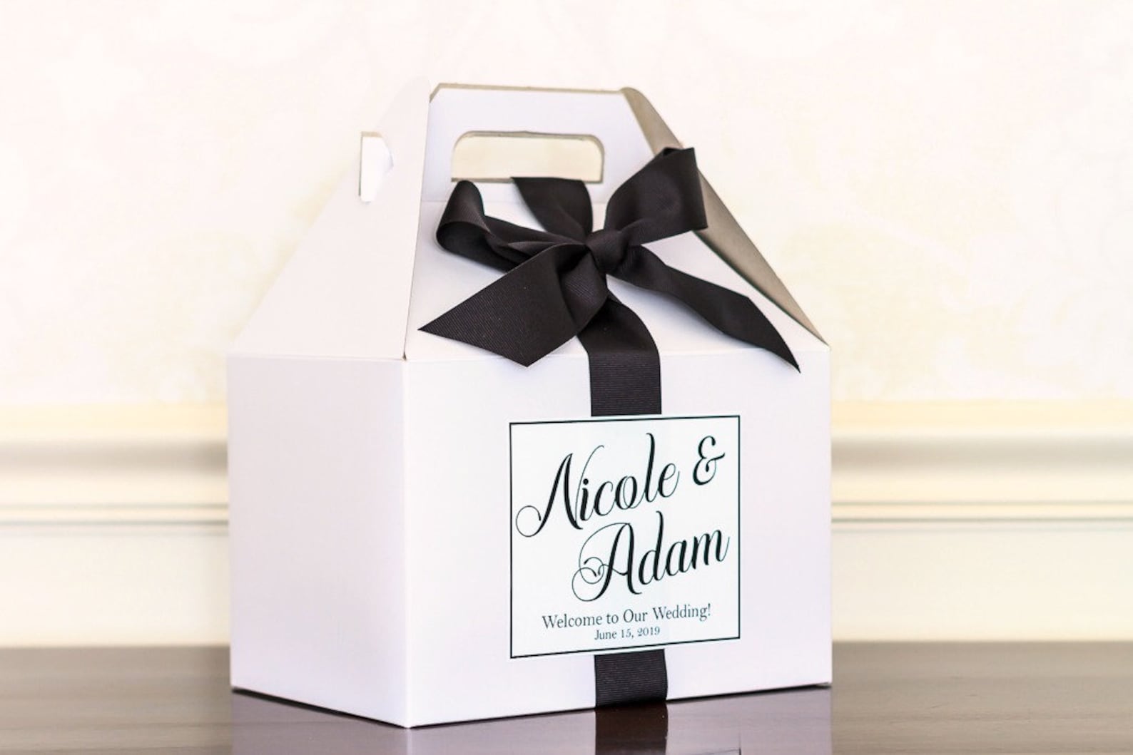 ASSEMBLED Large Wedding Gable Boxes Hotel Wedding Welcome - Etsy