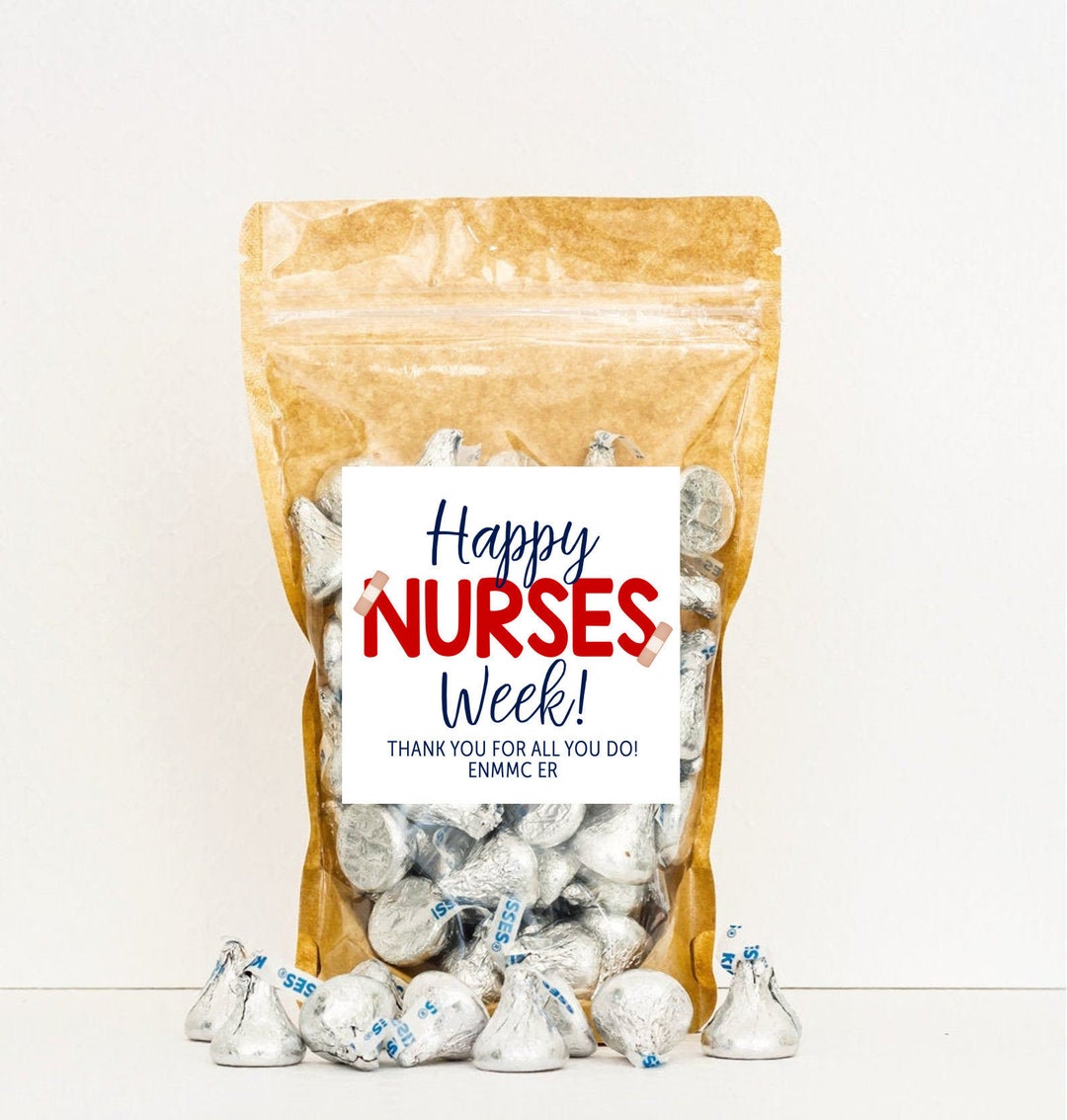Nurses Week Treat Bags - Candy Bags - Nurse Appreciation Week Gift ...
