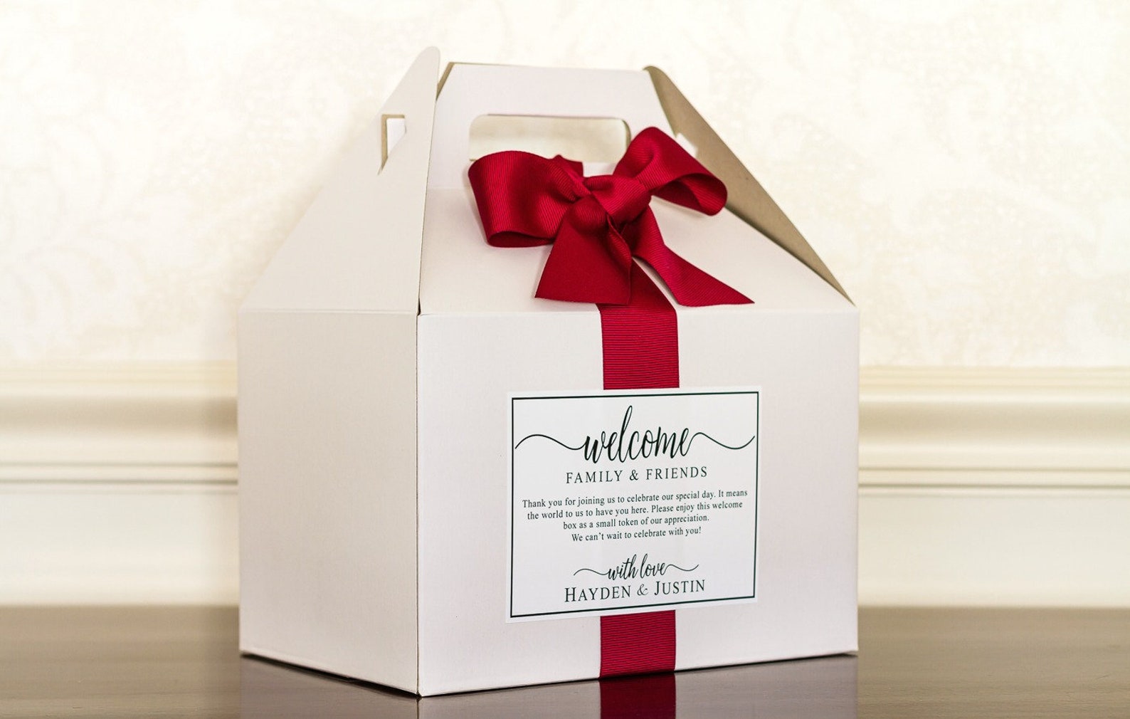 Wedding Welcome Boxes With Personalized Welcome Note Hotel - Etsy