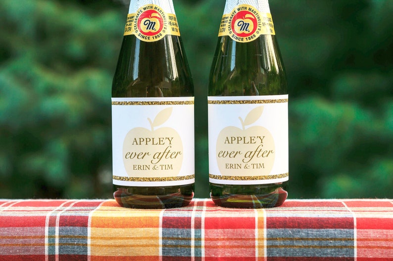 Personalized Mini Apple Cider Bottle Labels – Fall Wedding Favors - Etsy