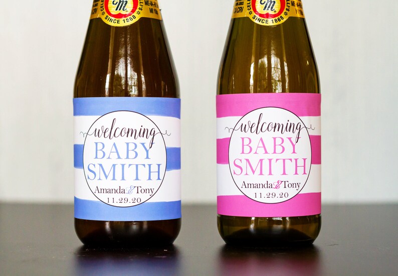 Baby Shower Mini Apple Cider Labels Personalized Baby Shower | Etsy