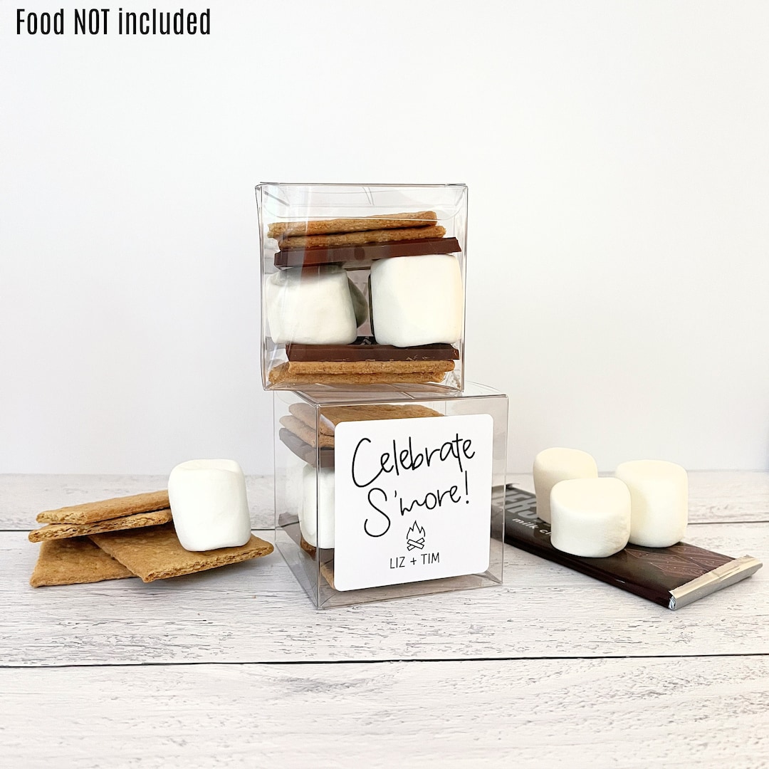 Wedding S'more Favor Boxes - S'more Kit Thank You Favors for Guests ...