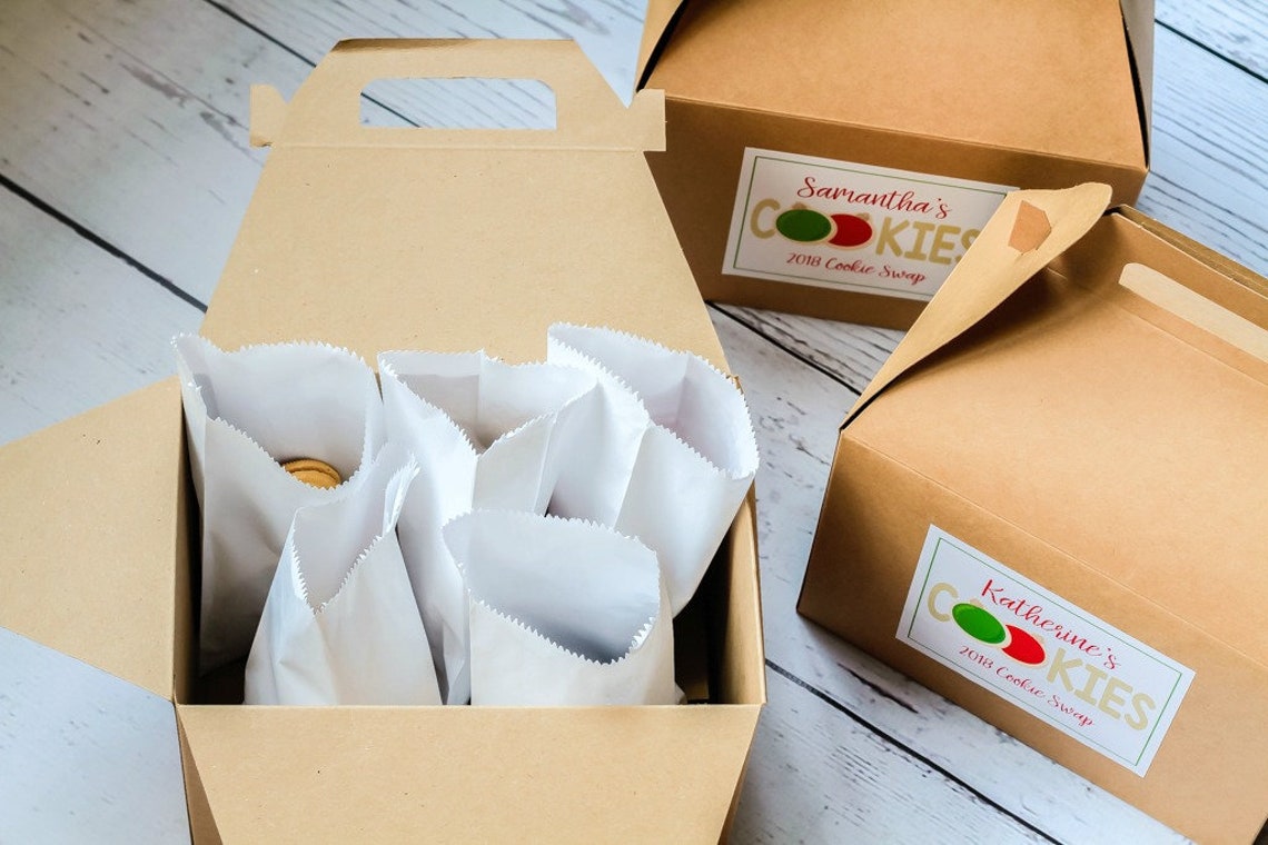Cookie Swap Party Kits Christmas Cookie Exchange Boxes - Etsy