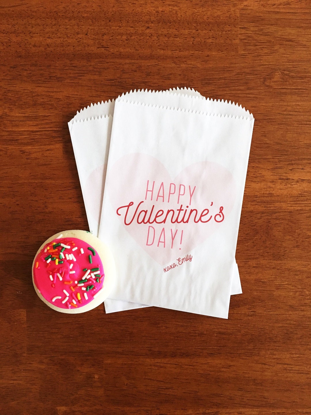Personalized Valentines Day Candy Bags - Valentine's Day Party Favor ...