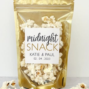 Wedding Favor Bags for Guests - Personalized Candy, Popcorn, Treat Bags ...