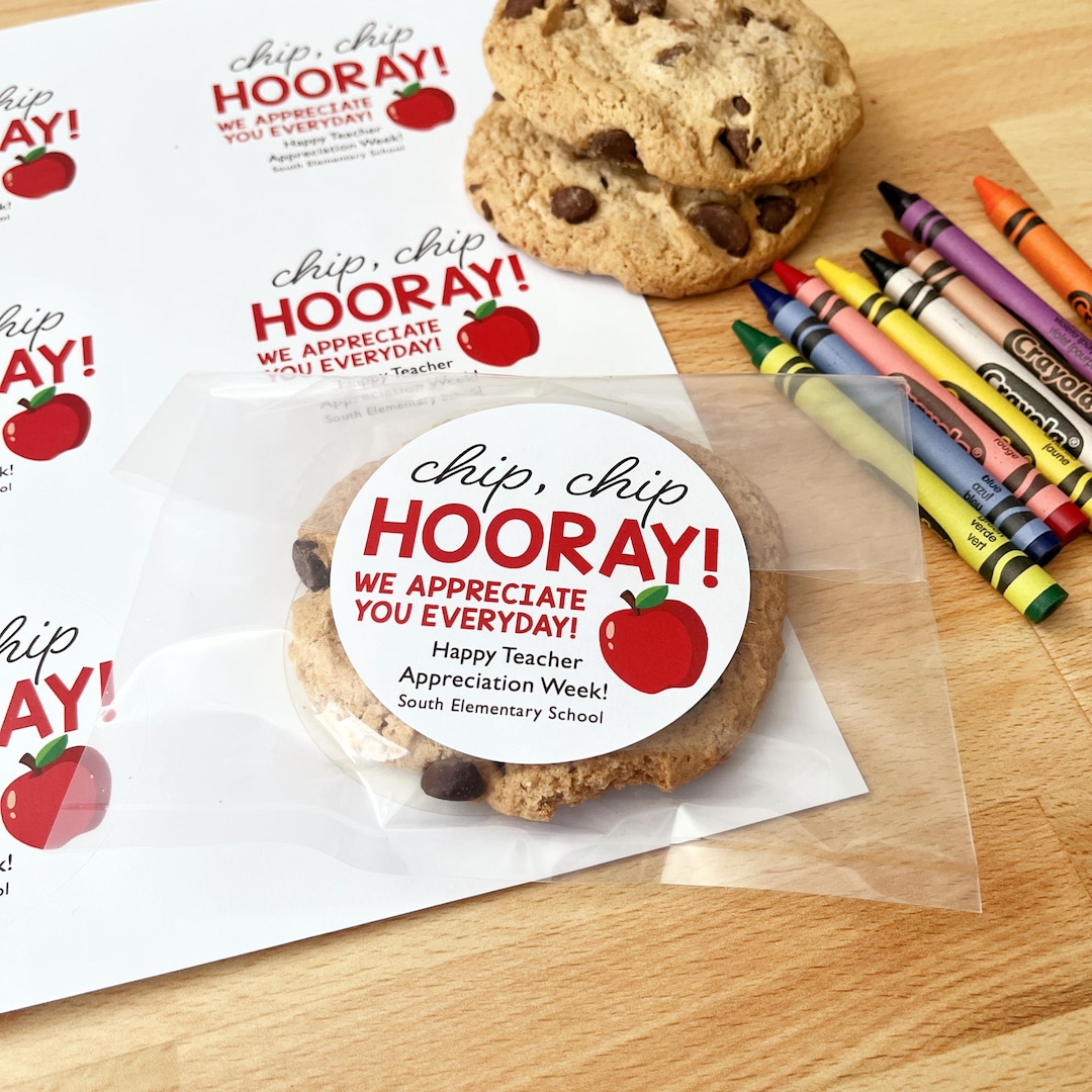 PRINTED Teacher Appreciation Week Stickers - Personalized Round Thank ...