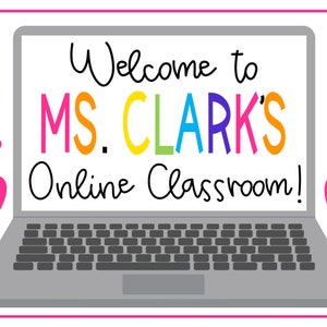 Online Classroom Welcome Postcards for Students - Distance Learning ...