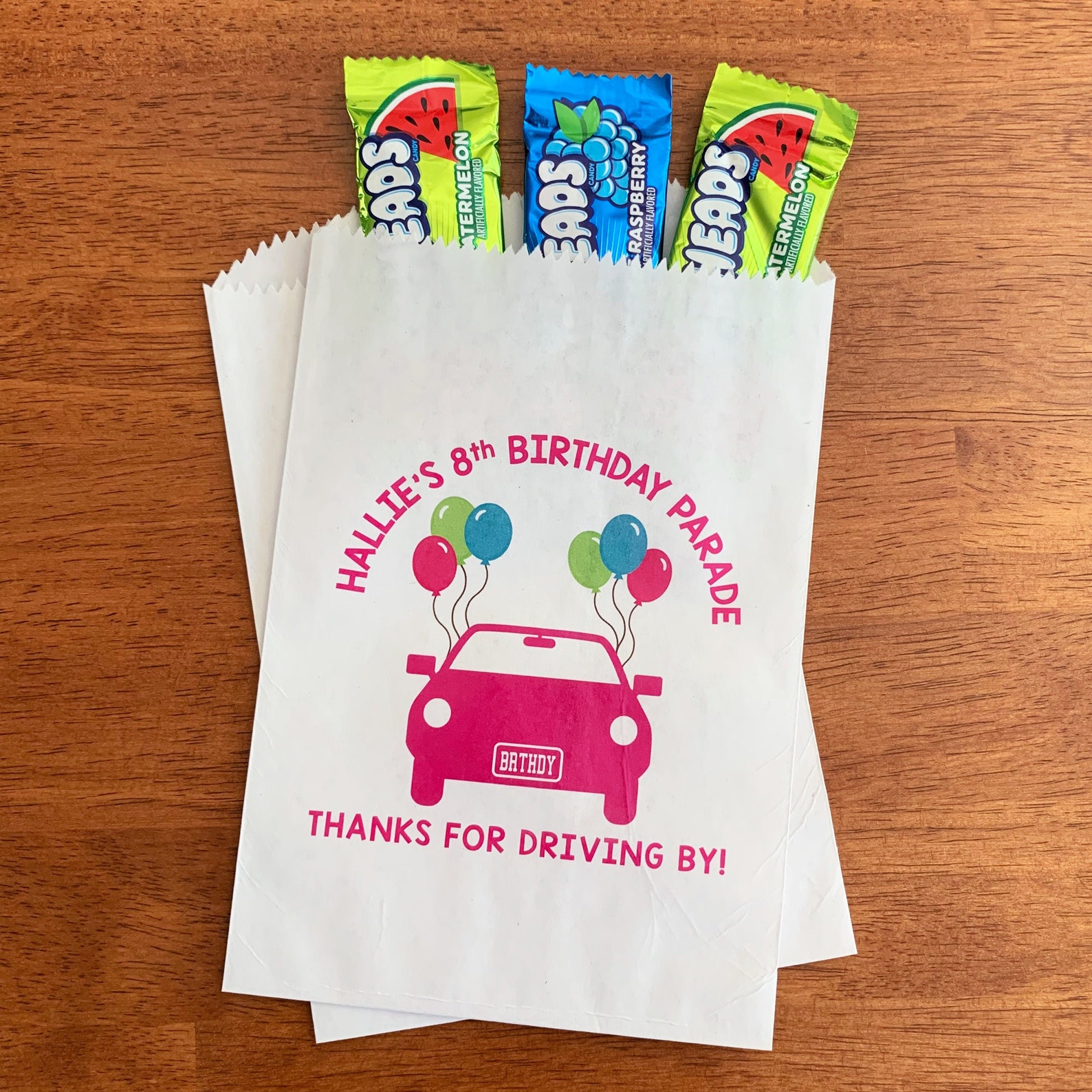 Drive by Birthday Party Favors Car Parade Birthday Favor | Etsy