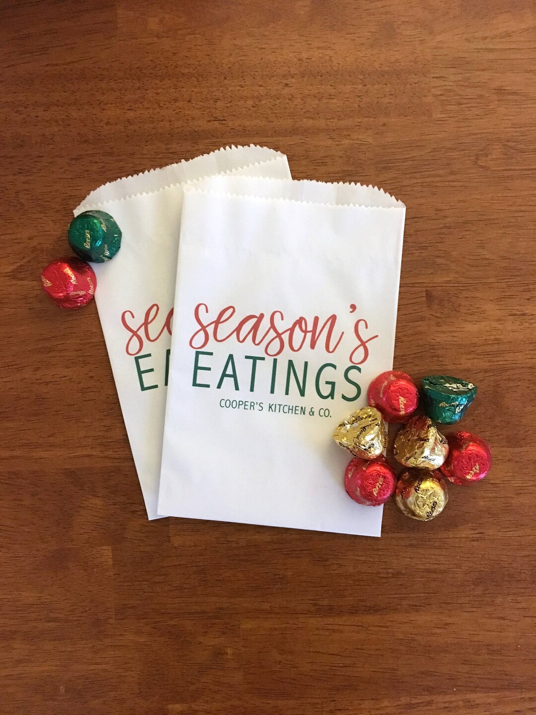 Christmas Treat Bags - Personalized Christmas Goodie Bags - Holiday ...