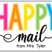 Personalized Happy Mail for Students Teacher Postcards for - Etsy