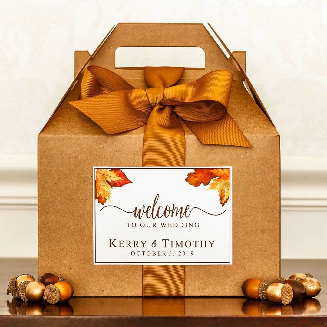Fall Wedding Welcome Boxes for Guests Hotel Welcome Gift Boxes Gable ...