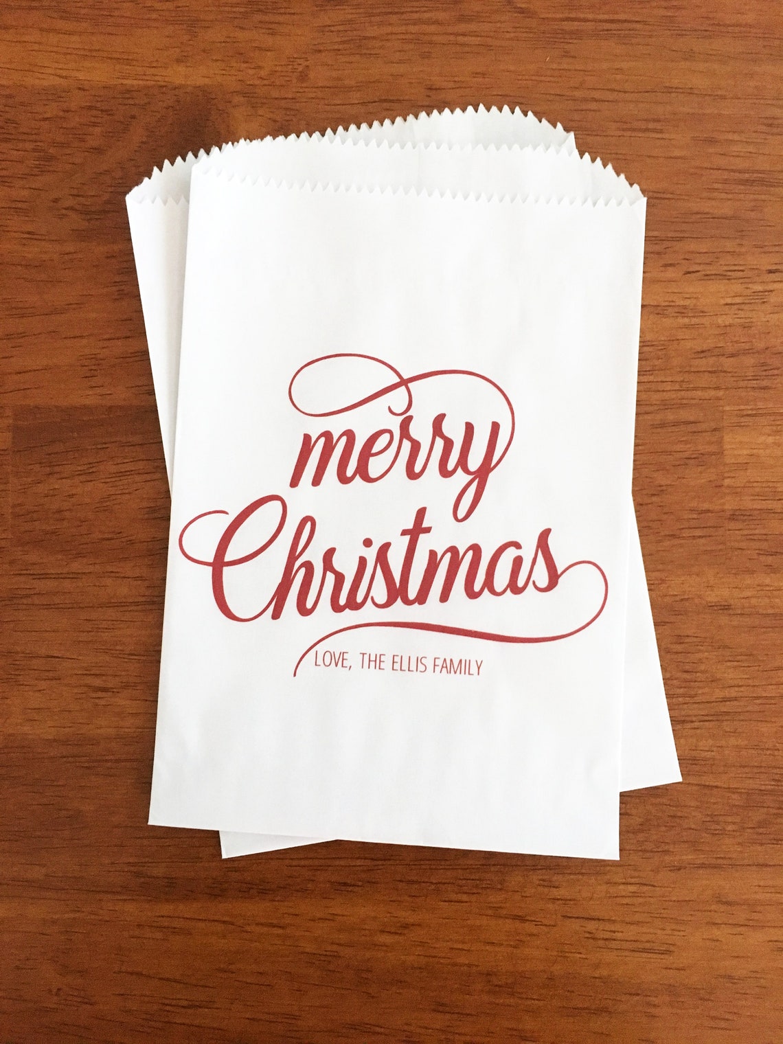 Christmas Treat Bags LINED Holiday Cookie Bags Candy Bags - Etsy